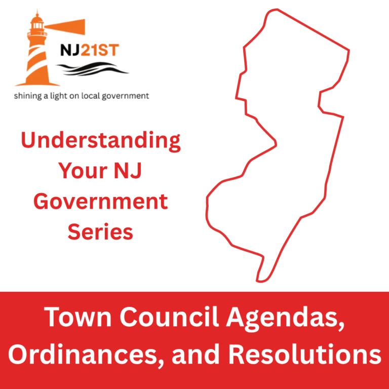 Understanding Your NJ Government: Town Council Agendas, Ordinances, and ...
